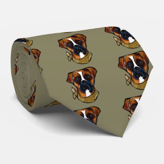 Boxer Dog Neck Tie | Zazzle