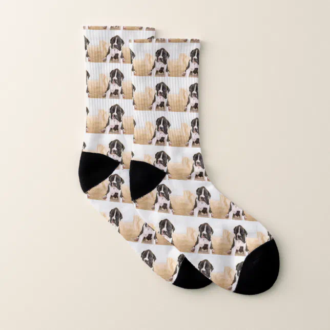 Boxer Dog Photo Socks- Gifts for Boxer Dog Lovers Socks | Zazzle