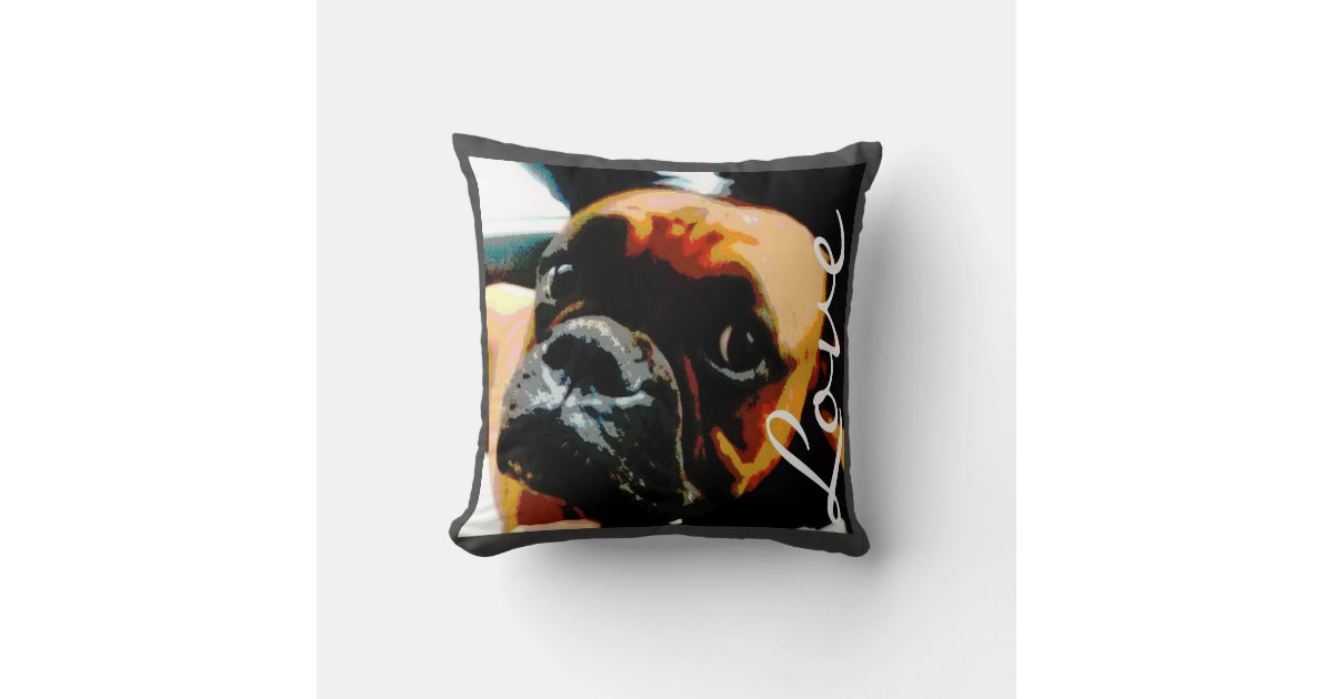Boxer Dog Pillow | Zazzle