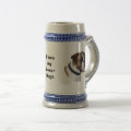 Boxer dog portrait photo beer stein | Zazzle