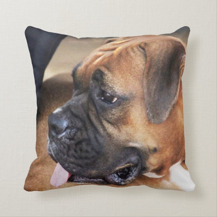 Boxer Dog Throw Pillow | Zazzle.com