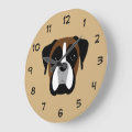 Boxer Dog Wall Decor Clocks | Zazzle