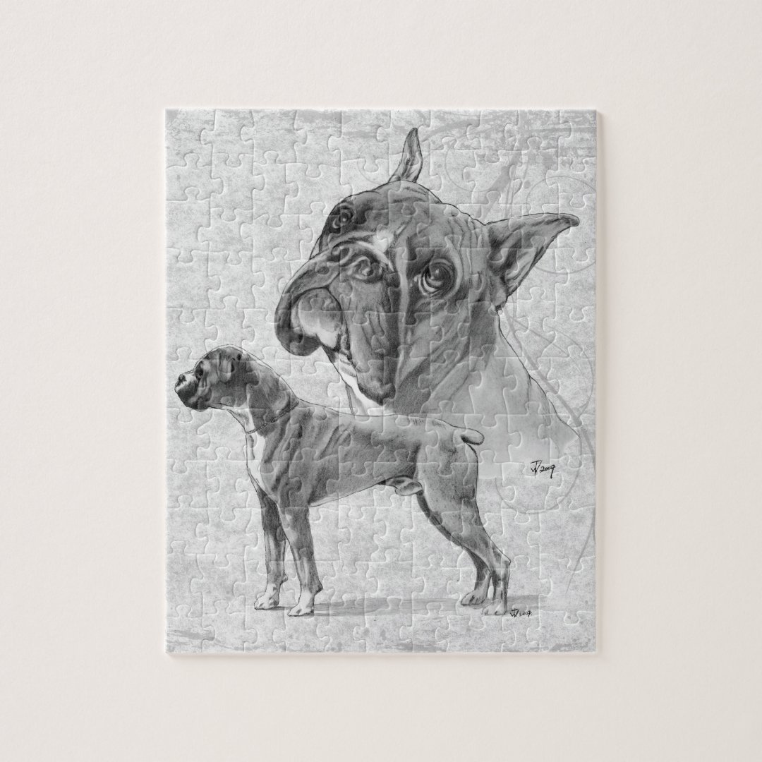 Boxer Dogs Jigsaw Puzzle | Zazzle