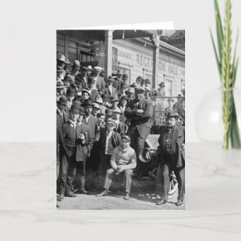 Boxer Jack Johnson and Trainers, early 1900s Card | Zazzle