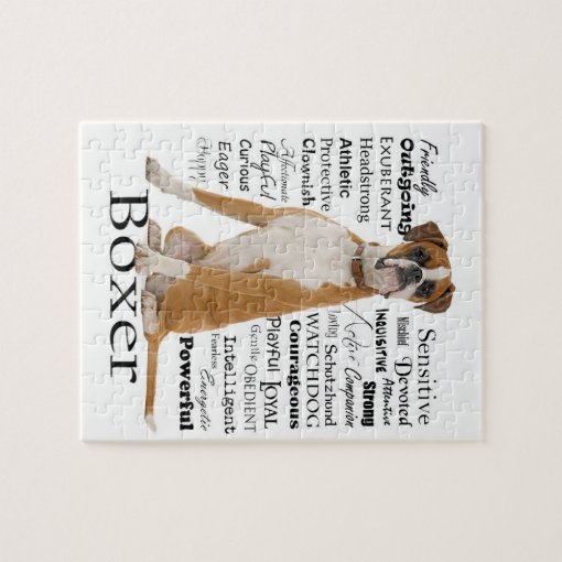 Boxer Traits Puzzle | Zazzle
