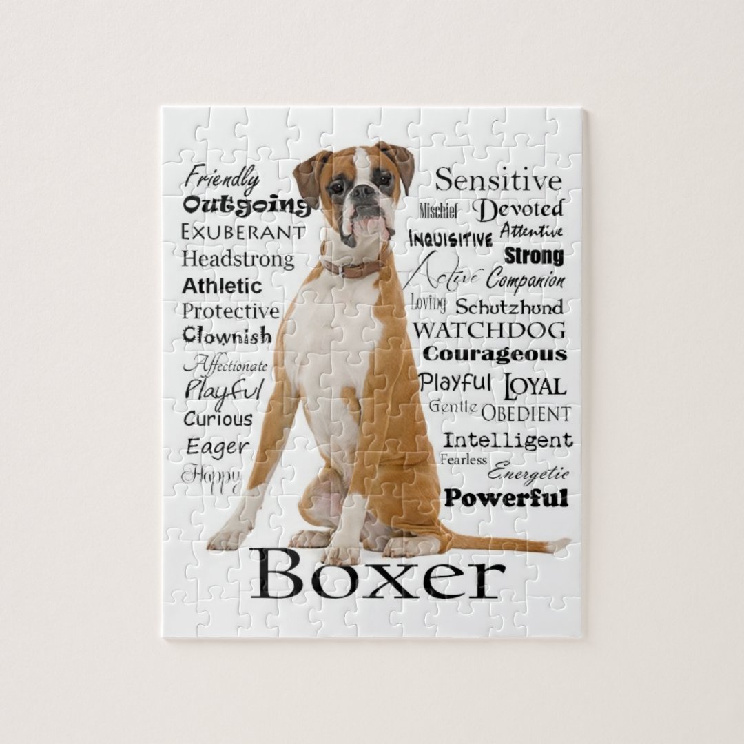 Boxer Traits Puzzle | Zazzle
