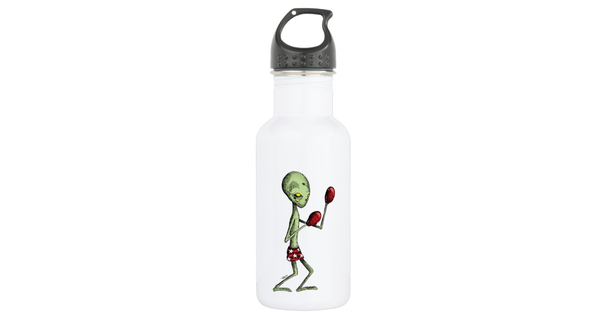 Boxing Alien Water Bottle | Zazzle.com