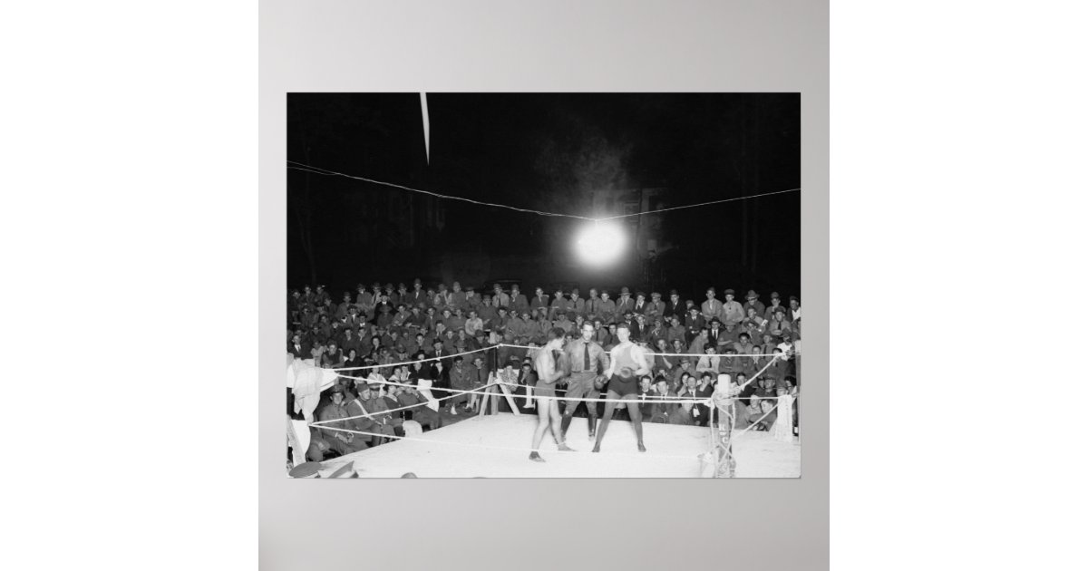 Boxing at Walter Reed, 1920s Poster | Zazzle