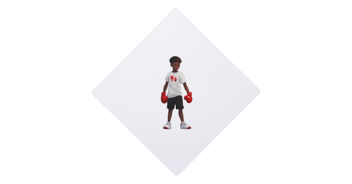 Boxing Boy Graduation Cap Topper | Zazzle