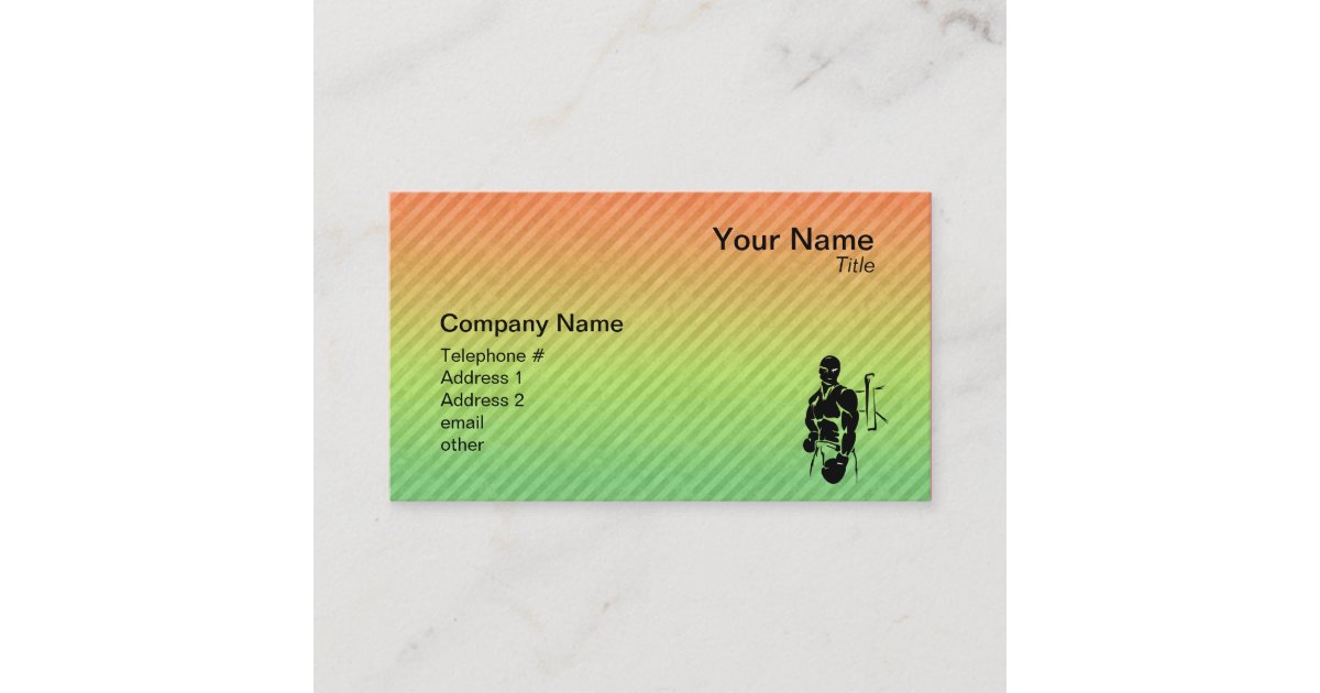 Boxing Business Card | Zazzle