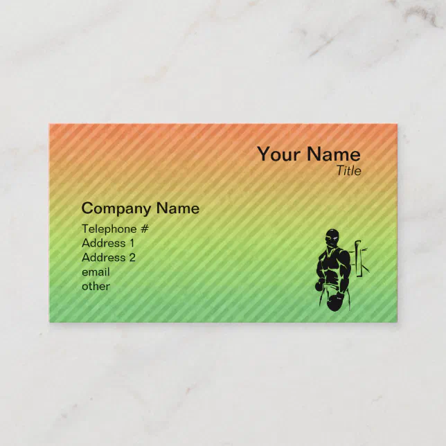 Boxing Business Card | Zazzle