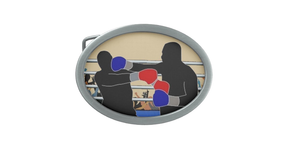 Boxing Champ Belt Buckle | Zazzle