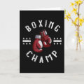 Boxing Champ Box Sports Martial Arts Fighter Card | Zazzle