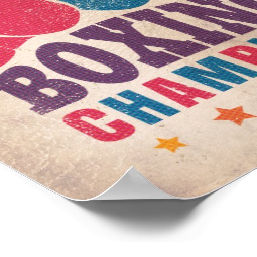 Boxing champions vintage poster | Zazzle