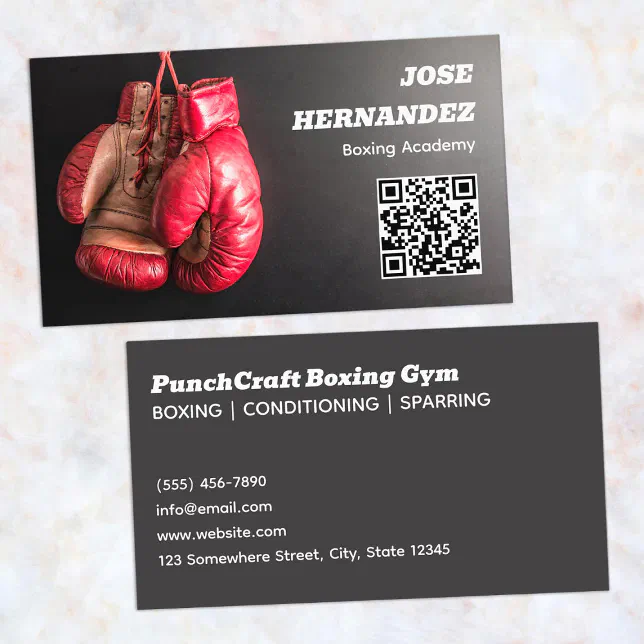Boxing Club Business Card | Zazzle