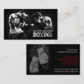 Boxing coach Watercolor art Business Card | Zazzle