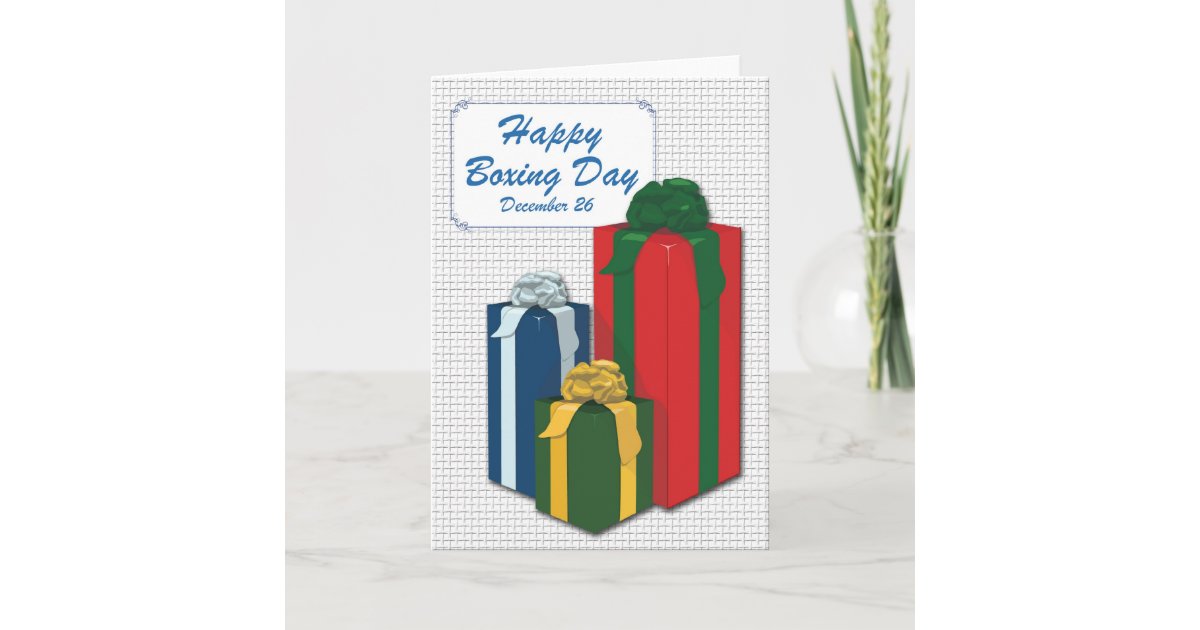 Boxing Day Card | Zazzle