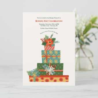 Boxing Day Invitation | Zazzle