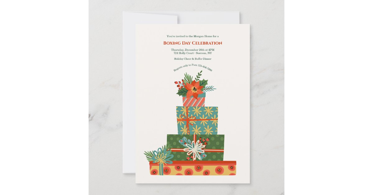 Boxing Day Invitation | Zazzle