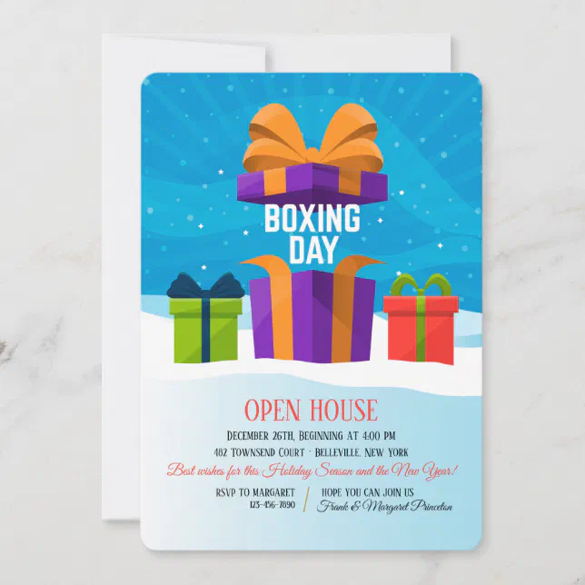 Boxing Day Invitation | Zazzle