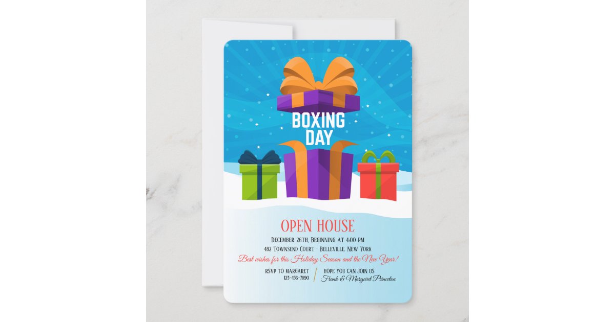 Boxing Day Invitation | Zazzle
