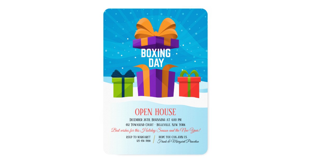 Boxing Day Invitation | Zazzle.com
