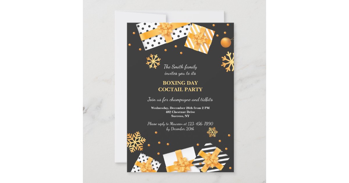 Boxing Day Invitation | Zazzle