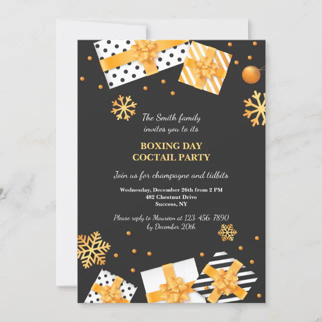 Boxing Day Invitation | Zazzle