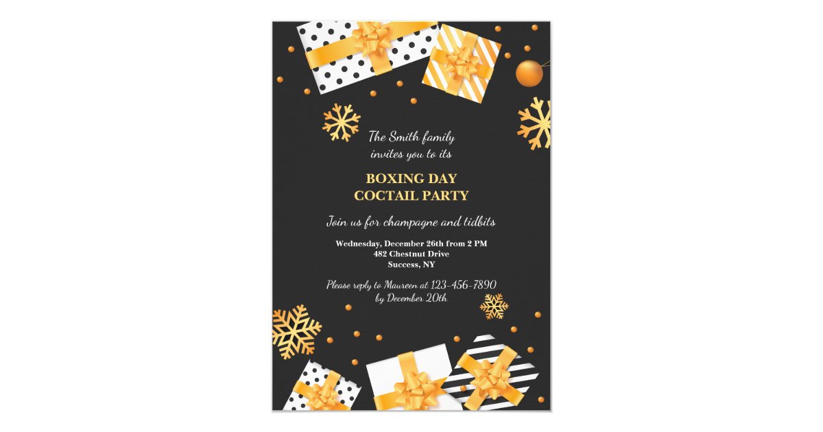 Boxing Day Invitation | Zazzle.com