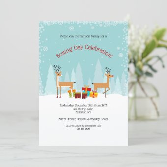 Boxing Day Party Invitation | Zazzle