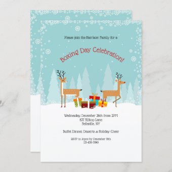 Boxing Day Party Invitation | Zazzle