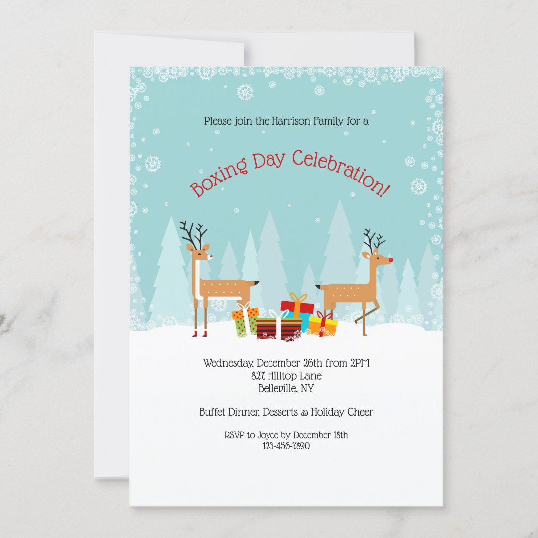 Boxing Day Party Invitation | Zazzle