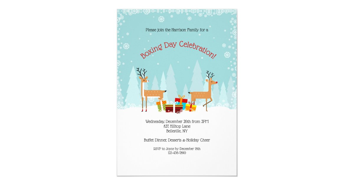 Boxing Day Party Invitation | Zazzle.com