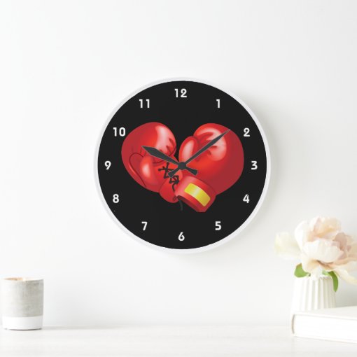 Boxing Design Wall Clock | Zazzle