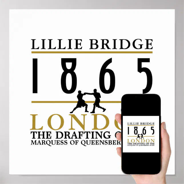 Boxing Fight, Queensberry Rules Poster | Zazzle