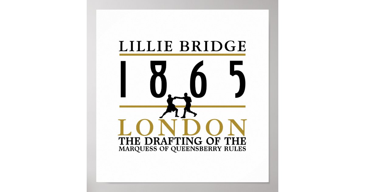 Boxing Fight, Queensberry Rules Poster | Zazzle