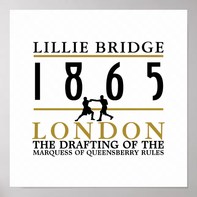 Boxing Fight, Queensberry Rules Poster | Zazzle