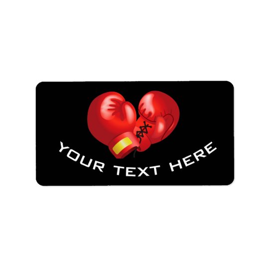 Boxing Gloves Design Labels | Zazzle.com