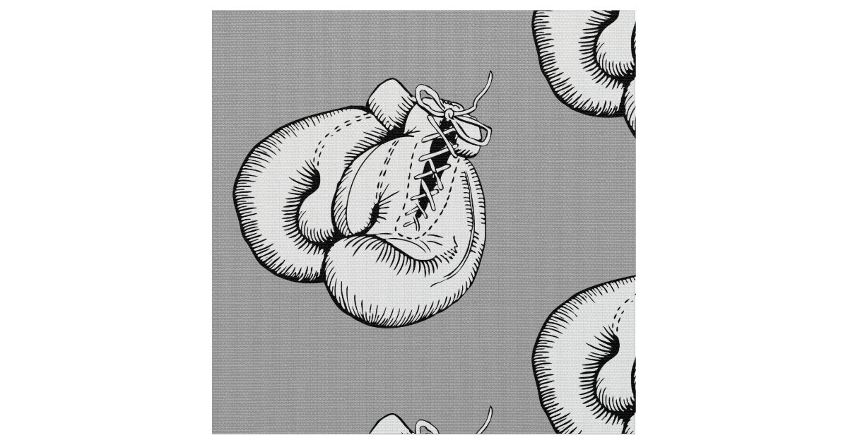 BOXING GLOVES PATTERN Polyester Poplin (60" width) Fabric | Zazzle