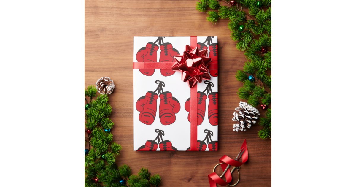 Boxing Gloves Wrapping Paper | Zazzle