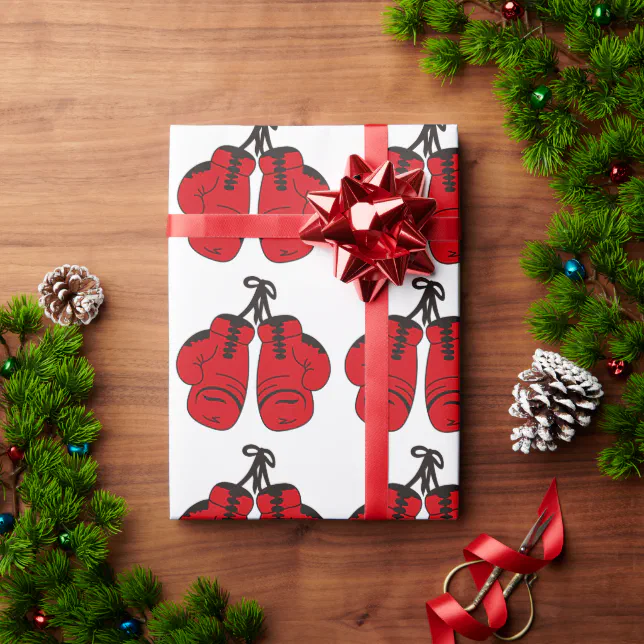 Boxing Gloves Wrapping Paper | Zazzle