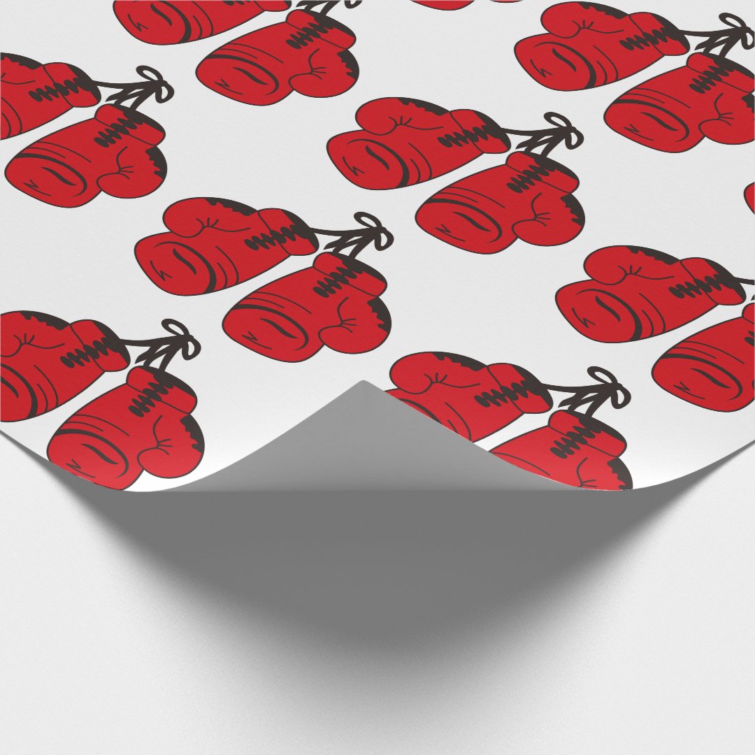 Boxing Gloves Wrapping Paper | Zazzle
