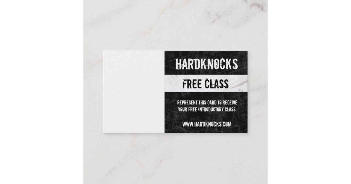 Boxing Gym Business Card VIP pass | Zazzle