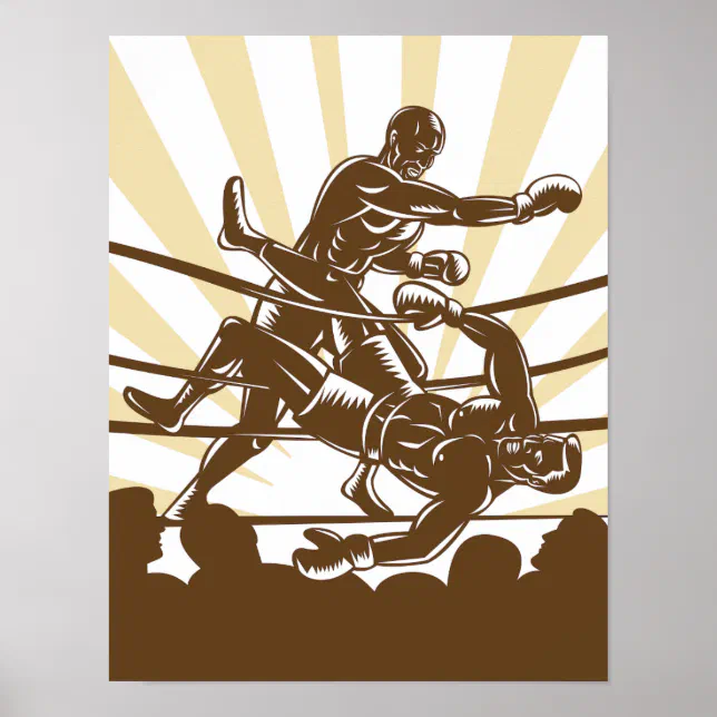 Boxing Match Poster | Zazzle