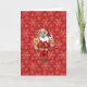 Boxing Santa Christmas Card | Zazzle