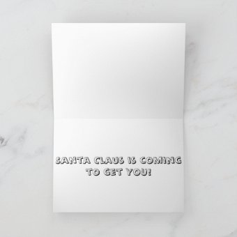 Boxing Santa Claus Funny Card | Zazzle