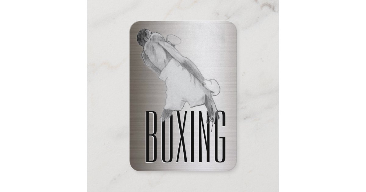 Boxing Template Business card | Zazzle