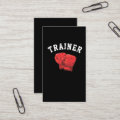 Boxing Trainer Boxer Personal Coach Box Training Business Card | Zazzle