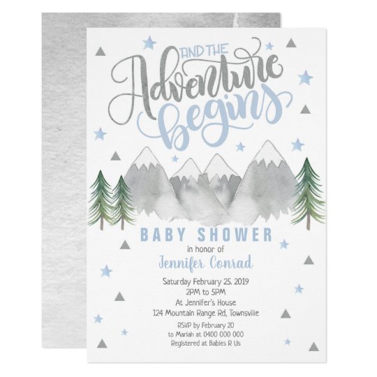 Boy Adventure Baby Shower Invitation | Zazzle.com