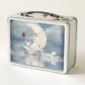 Boy and Moon Metal Lunch Box | Zazzle